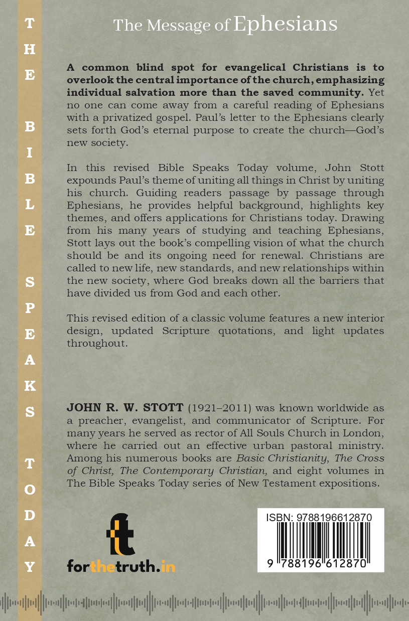 The Message of Ephesians - FOR THE TRUTH