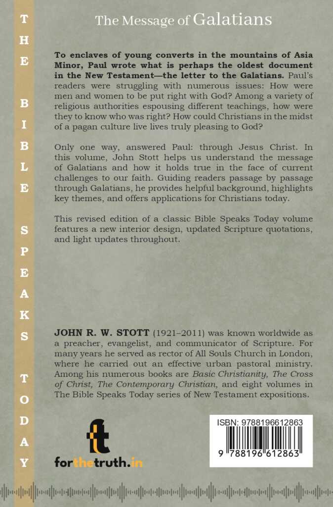 The Message of Galatians - FOR THE TRUTH